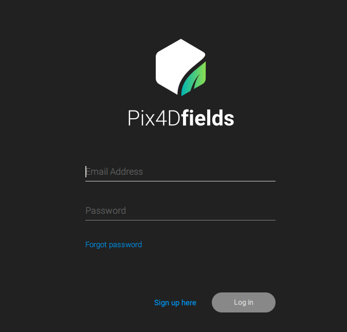 Trial, sign-up, login - PIX4Dfields